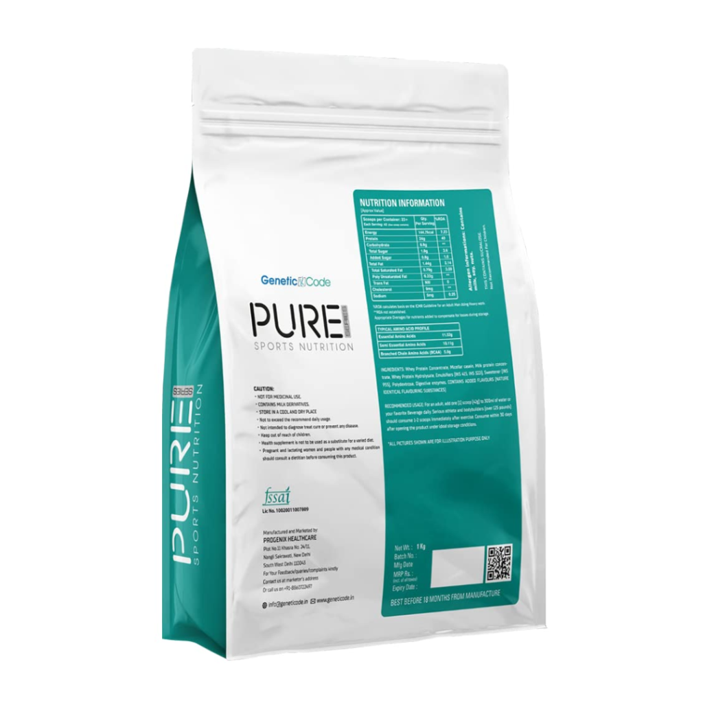 Genetic Code Pure Whey (Complete Protein Matrix) Whey Protein (1 Kg ...
